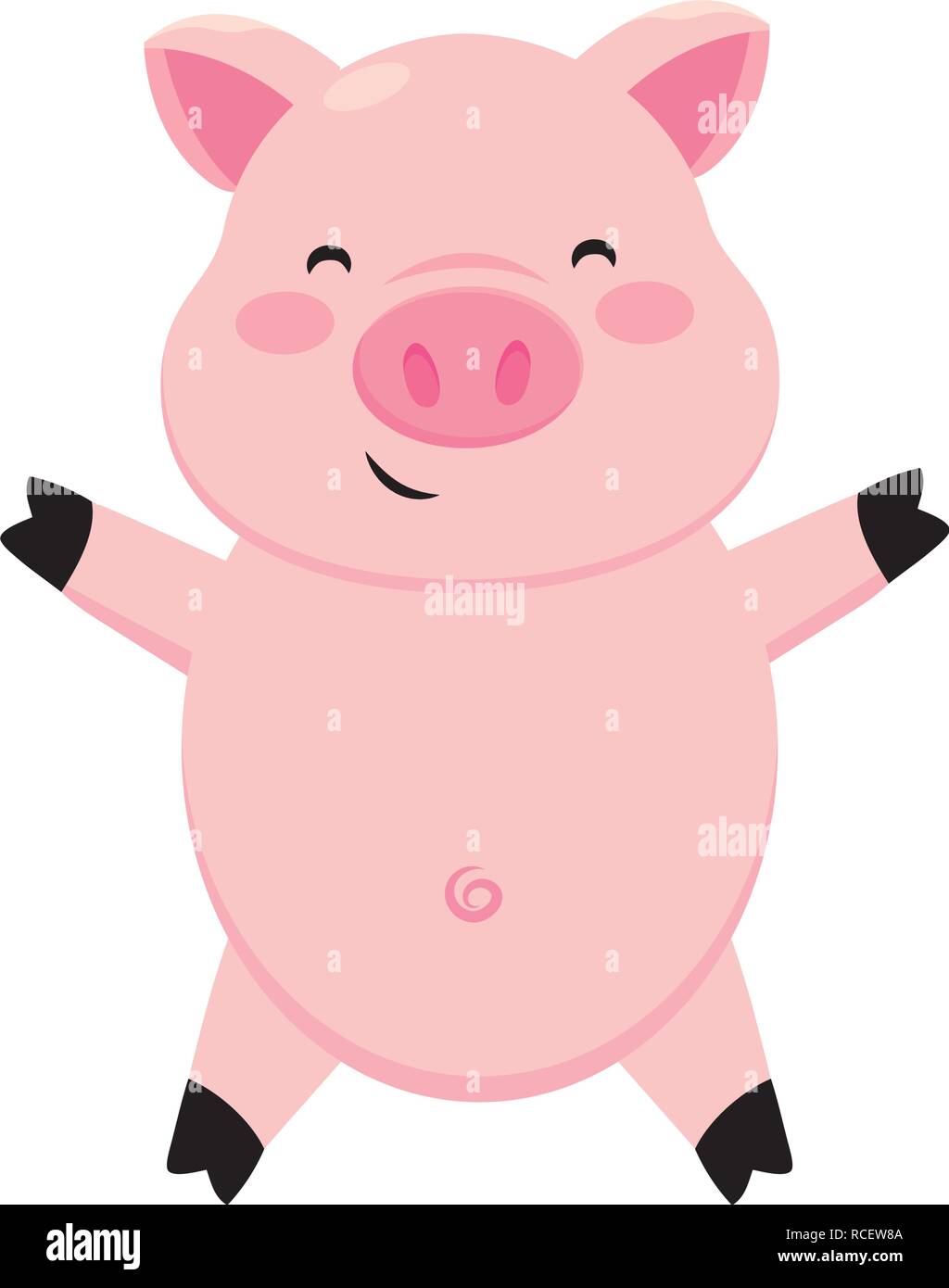 pig smiling icon Stock Vector Image & Art - Alamy