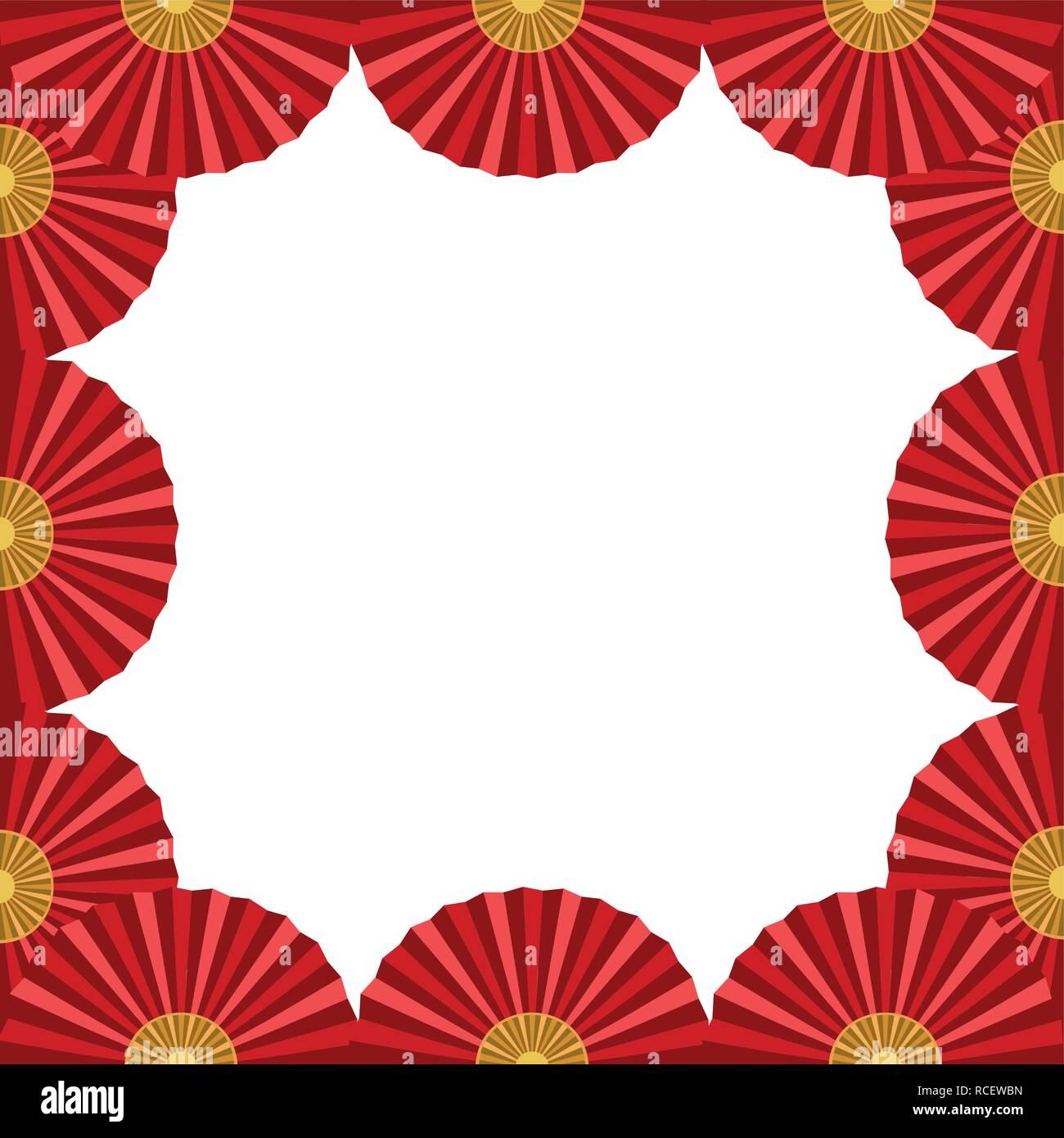 frame chinese fan Stock Vector Image & Art - Alamy