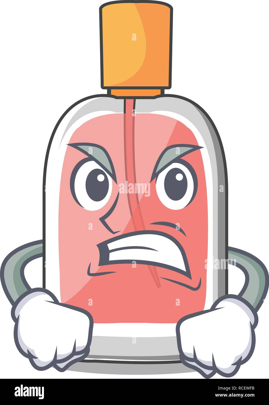 Angry perfume bottle on the character table Stock Vector Image & Art ...