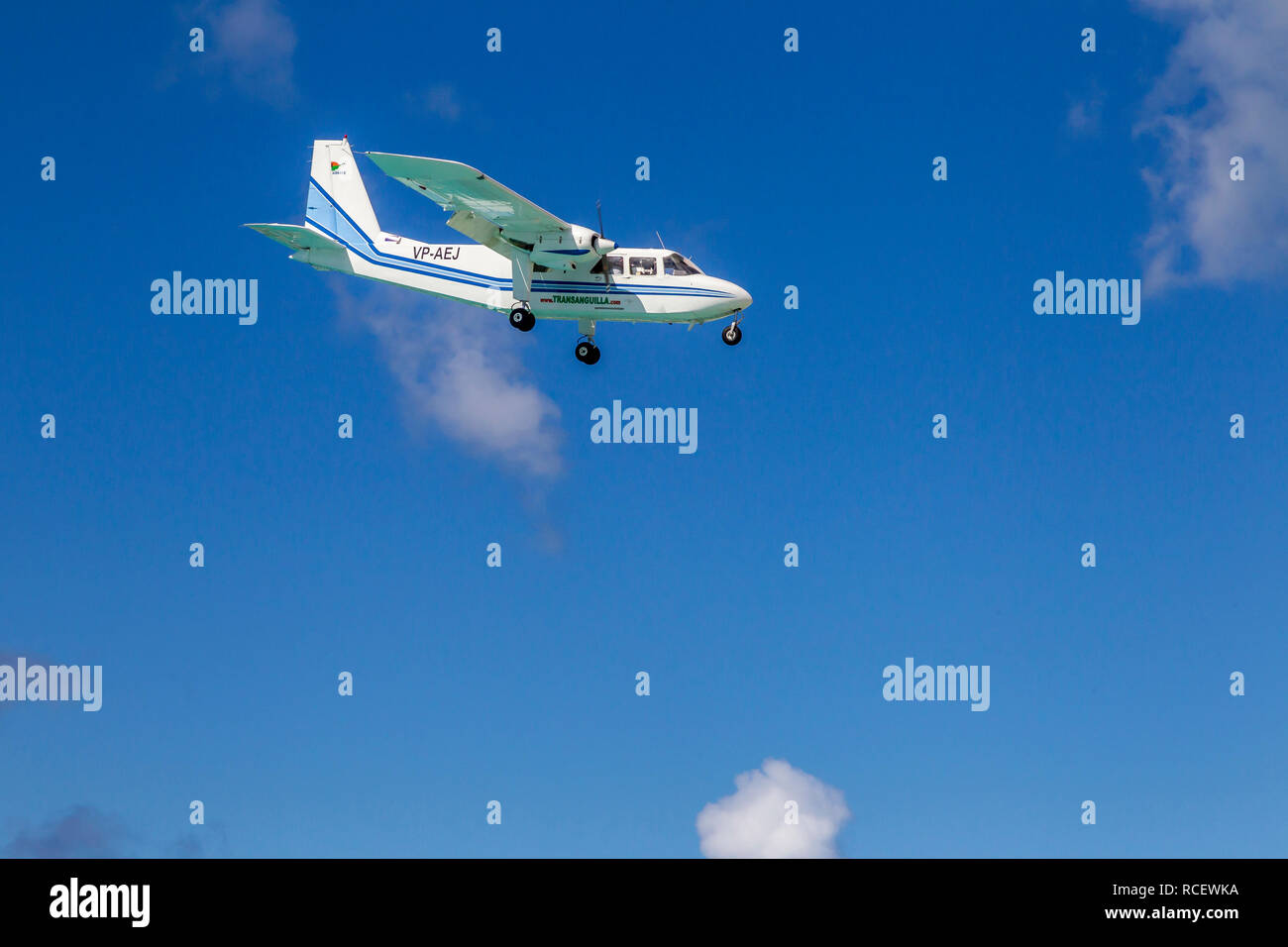 V-AEJ, Britten-Norman BN-2B-21 Islander, Trans Anguilla Airways flying ...