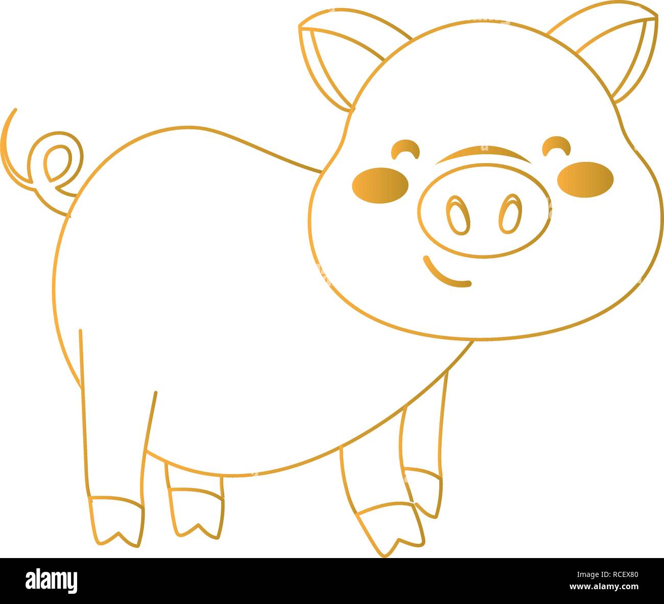 pig smiling icon Stock Vector Image & Art - Alamy