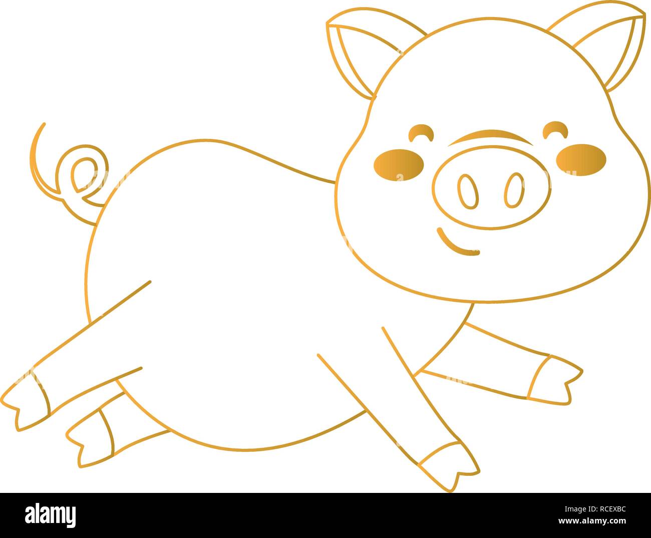 pig smiling icon Stock Vector Image & Art - Alamy