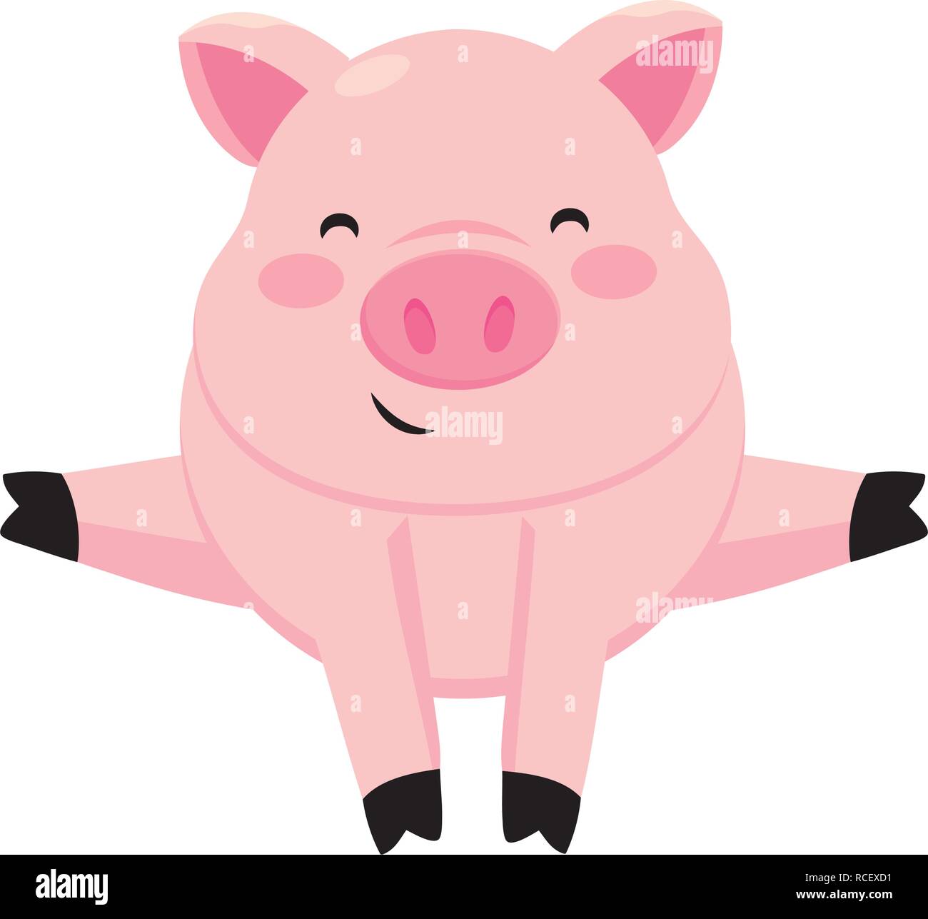 pig smiling icon Stock Vector Image & Art - Alamy