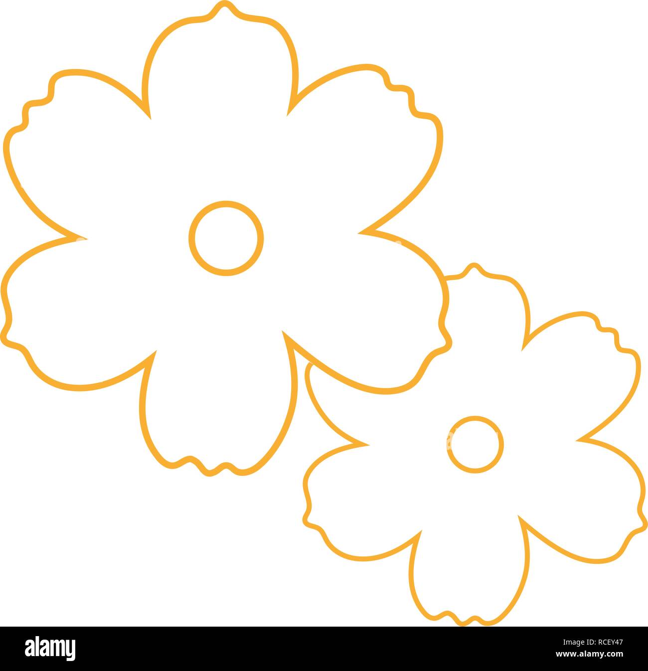 cherry blossom golden Stock Vector Image & Art - Alamy