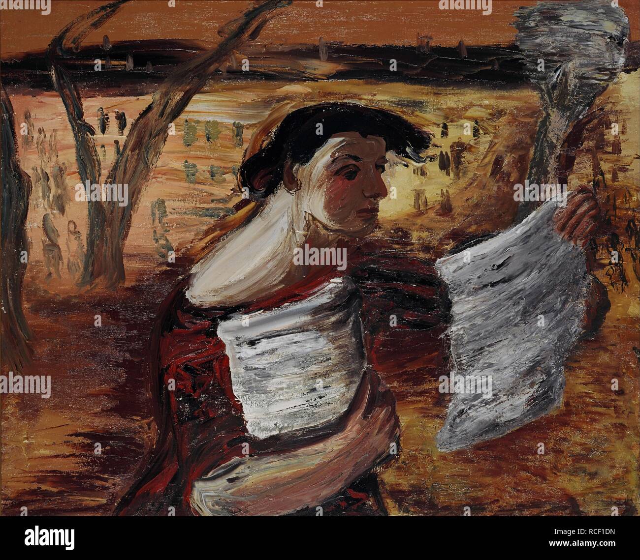 Woman with Leaflets. Museum: State Art Museum of Republic Latvia, Riga ...