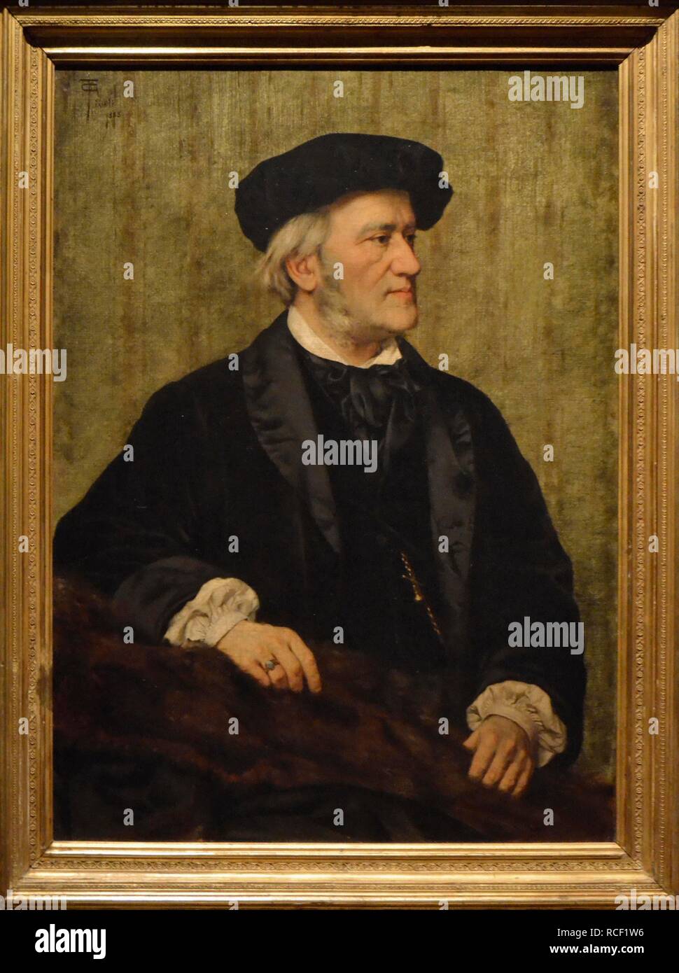 Portrait of the composer Richard Wagner (1813-1883). Museum: Biblioteca ...