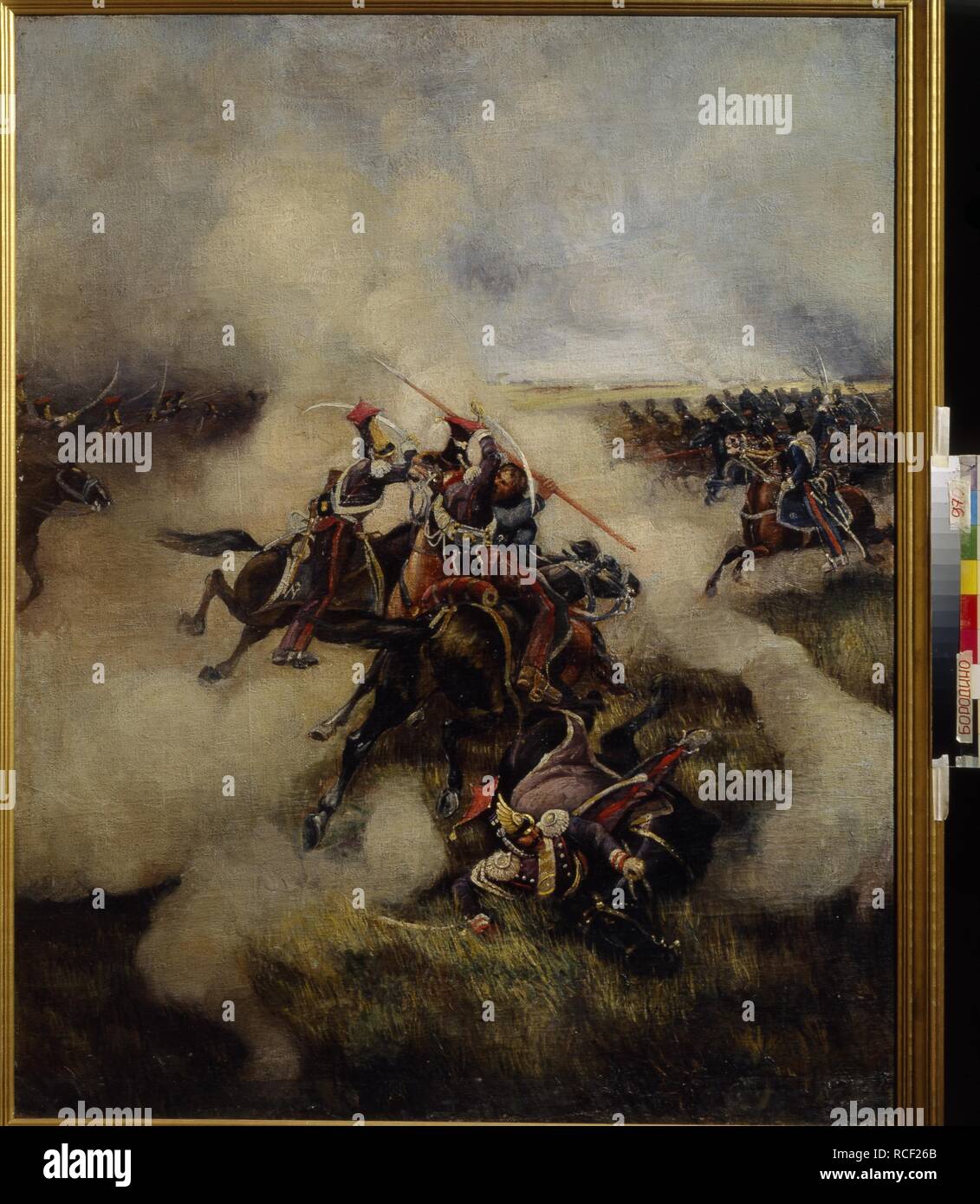 Polish uhlans fighting with cossacks. Museum: State Borodino War and ...