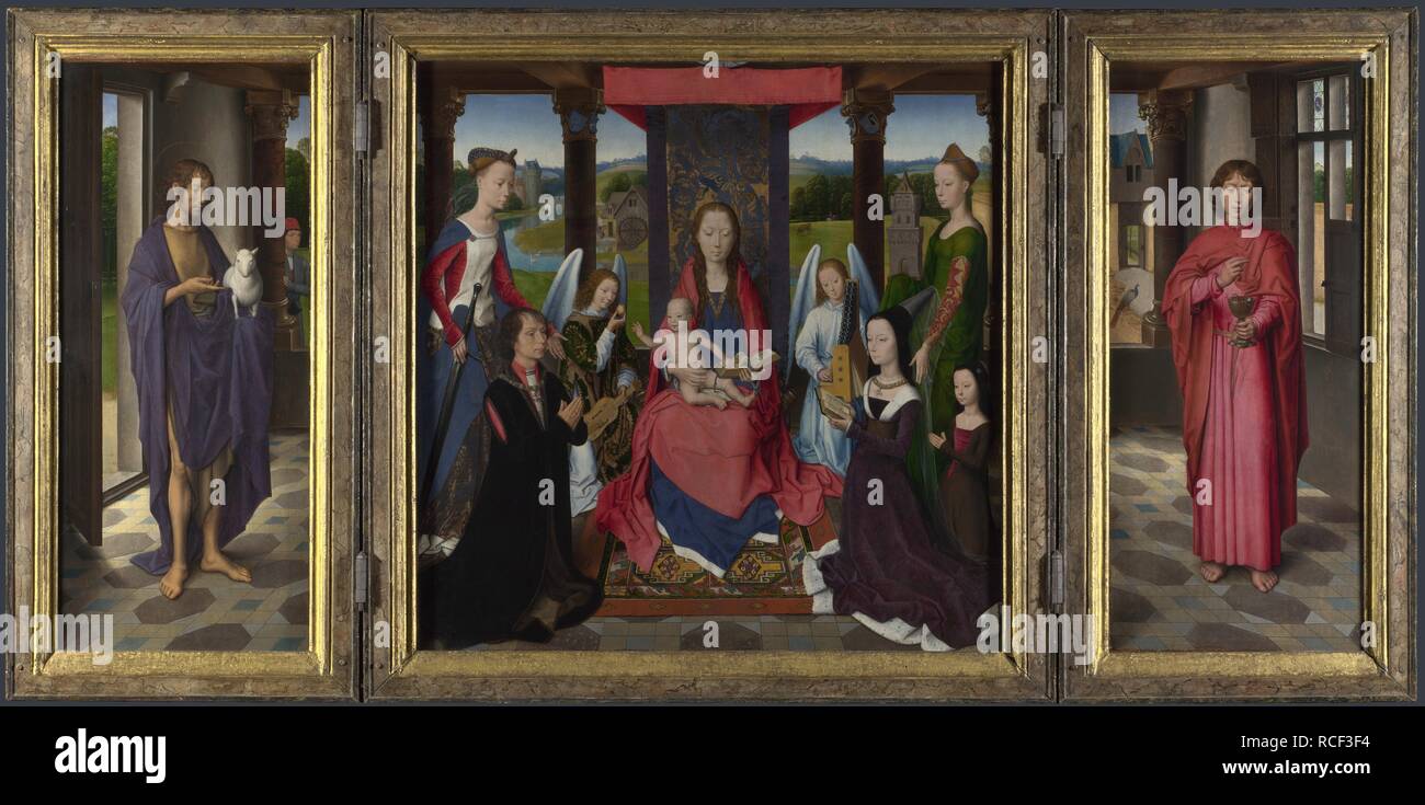 Hans Memling Virgin With Saints And Angels