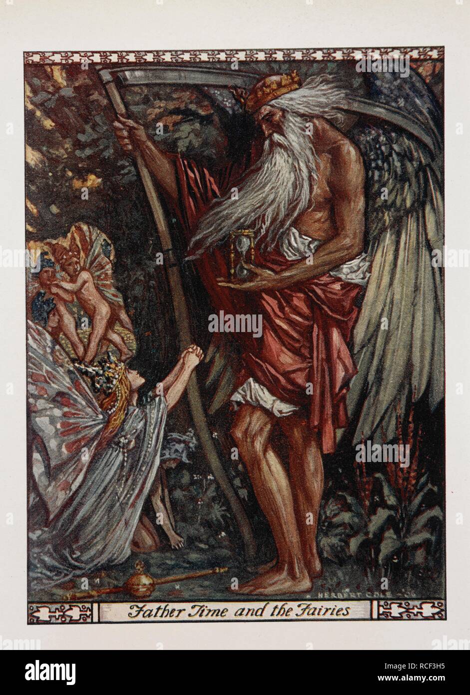 Old father time with his scythe hi-res stock photography and images - Alamy