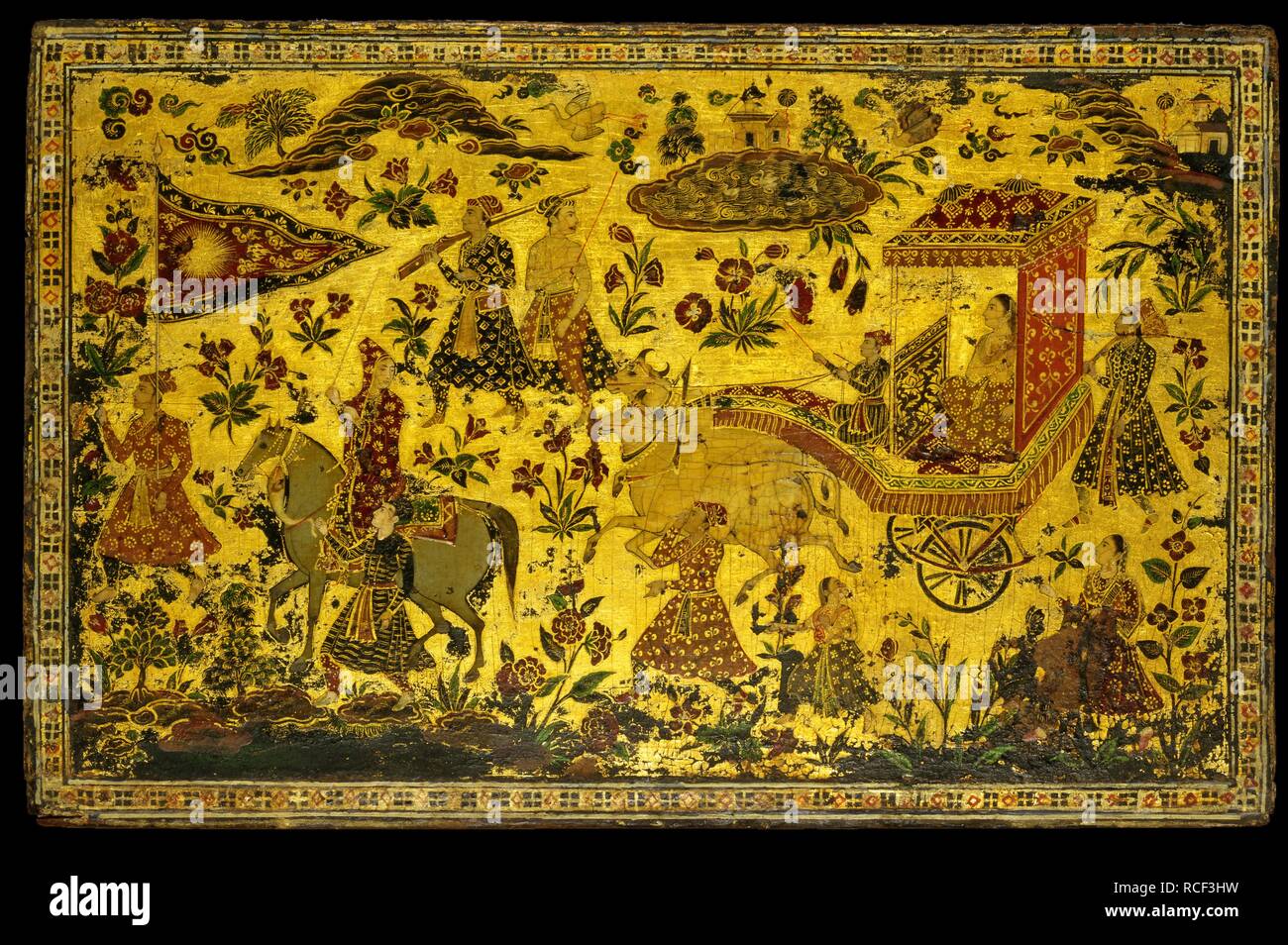 Panel from a box. Museum: The David Collection. Author: INDIAN ART ...