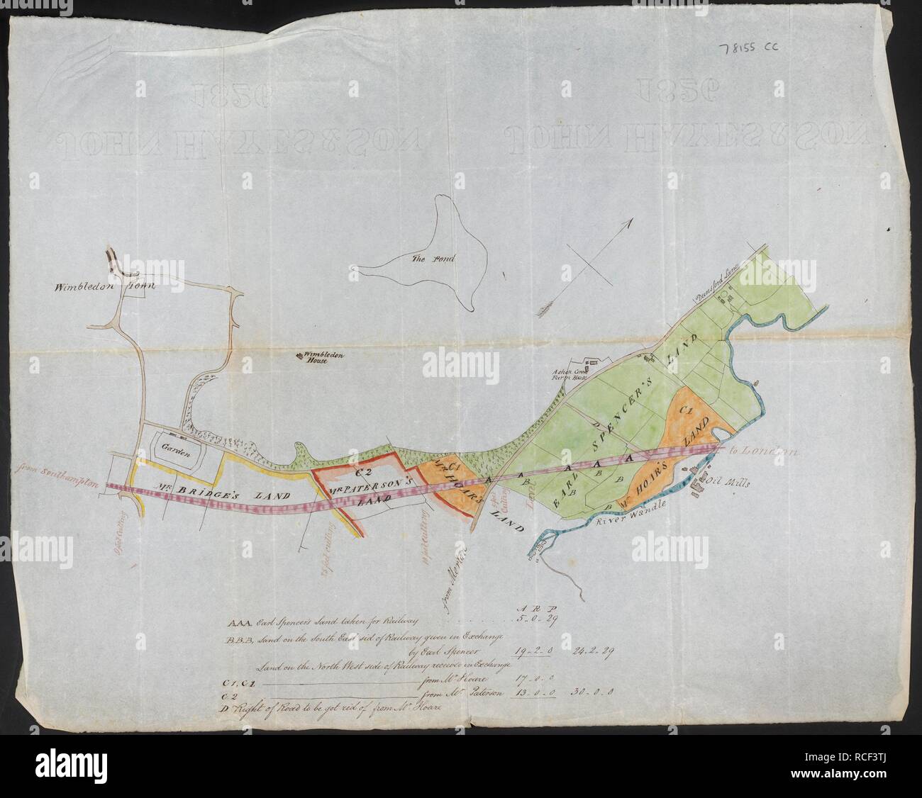 Map of wimbledon hi-res stock photography and images - Alamy