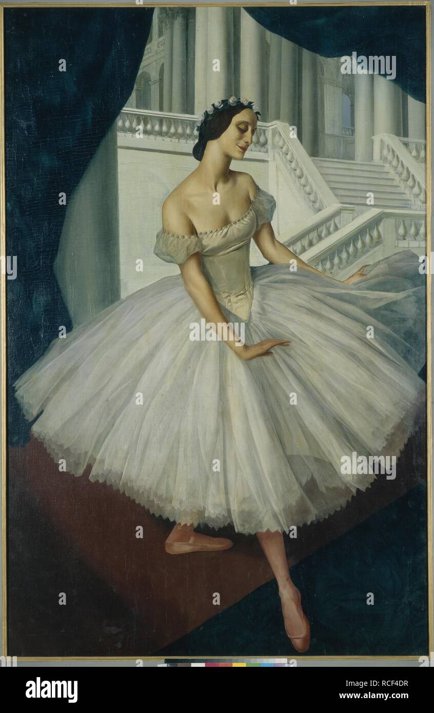 Portrait of the ballerina Anna Pavlova (1881-1931). Museum: State ...