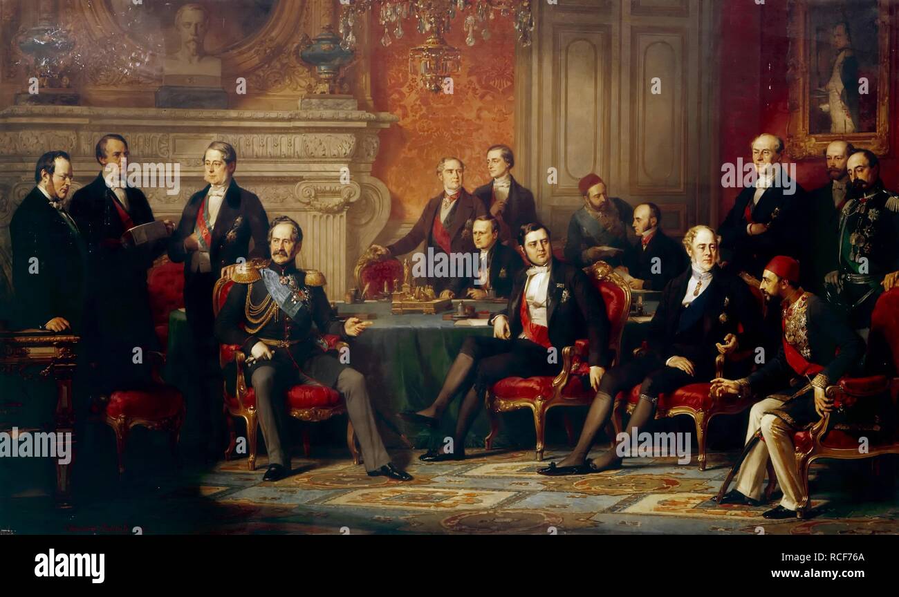 The Congress of Paris in 1856. Museum: Musée de l'Histoire de France ...
