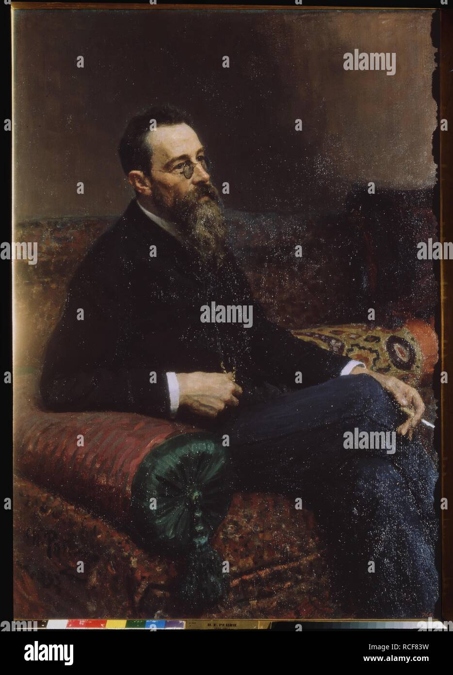 Portrait of the composer Nikolai Rimsky-Korsakov (1844-1908). Museum: State Russian Museum, St ...
