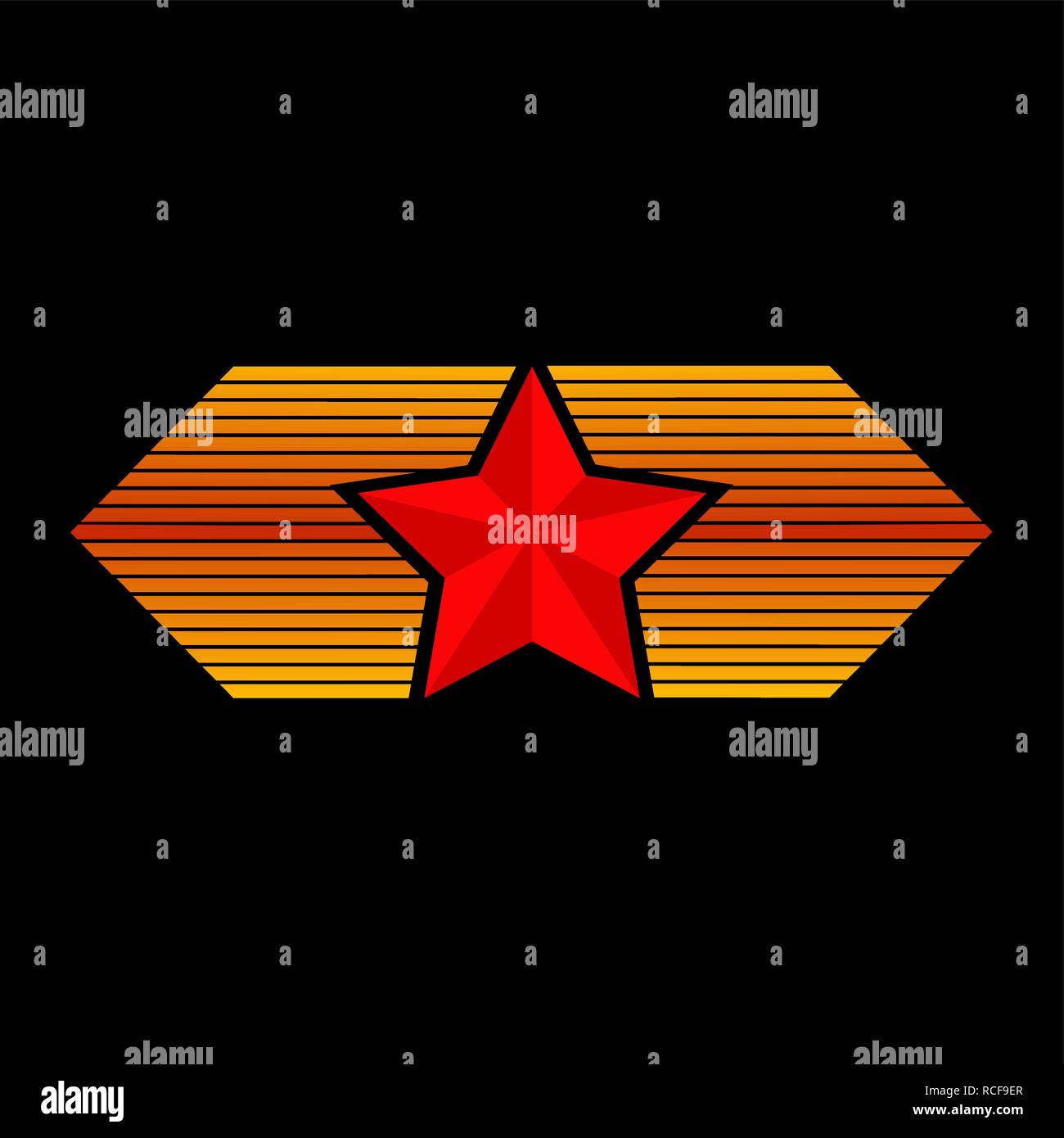 Red five-pointed star Stock Vector Image & Art - Alamy