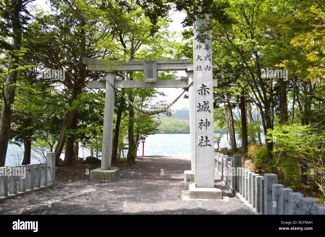 Akagi-jinja (Fujimi) torii Stock Photo - Alamy