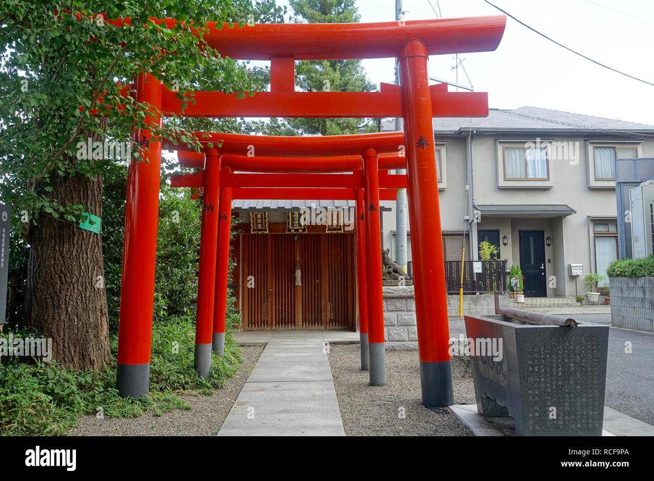 Akagishusseinari Shrine - Akagi-jinja - Tokyo, Japan Stock Photo - Alamy