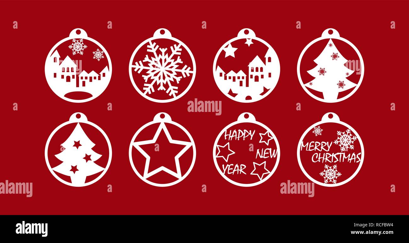 Cut paper decorations Stock Vector Images - Alamy