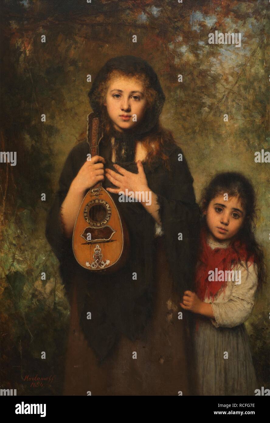 La Cigale. Museum: PRIVATE COLLECTION. Author: Harlamov (Harlamoff ...