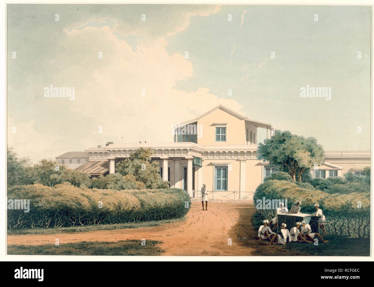 Group of palanquin bearers hi-res stock photography and images - Alamy