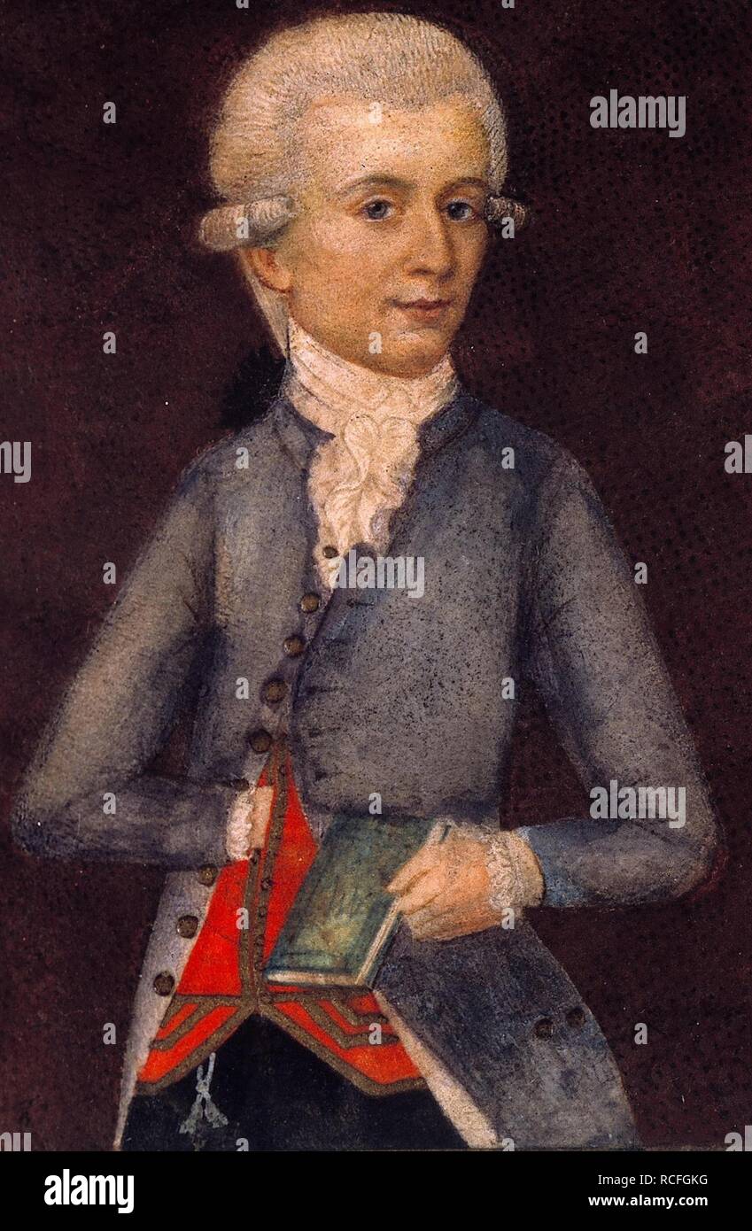 Wolfgang amadeus mozart portrait hi-res stock photography and images ...