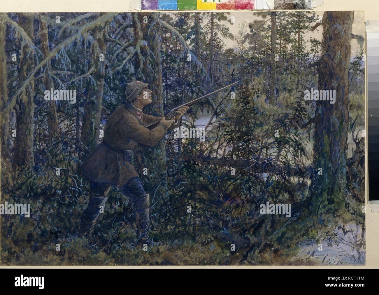 Capercaillie Hunting. Museum: State Central Military Museum, Moscow ...
