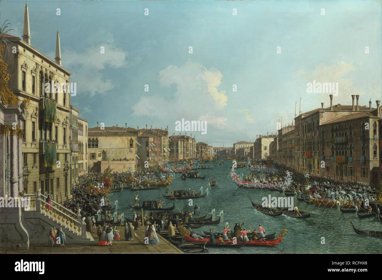 A Regatta on the Grand Canal. Museum: National Gallery, London. Author ...