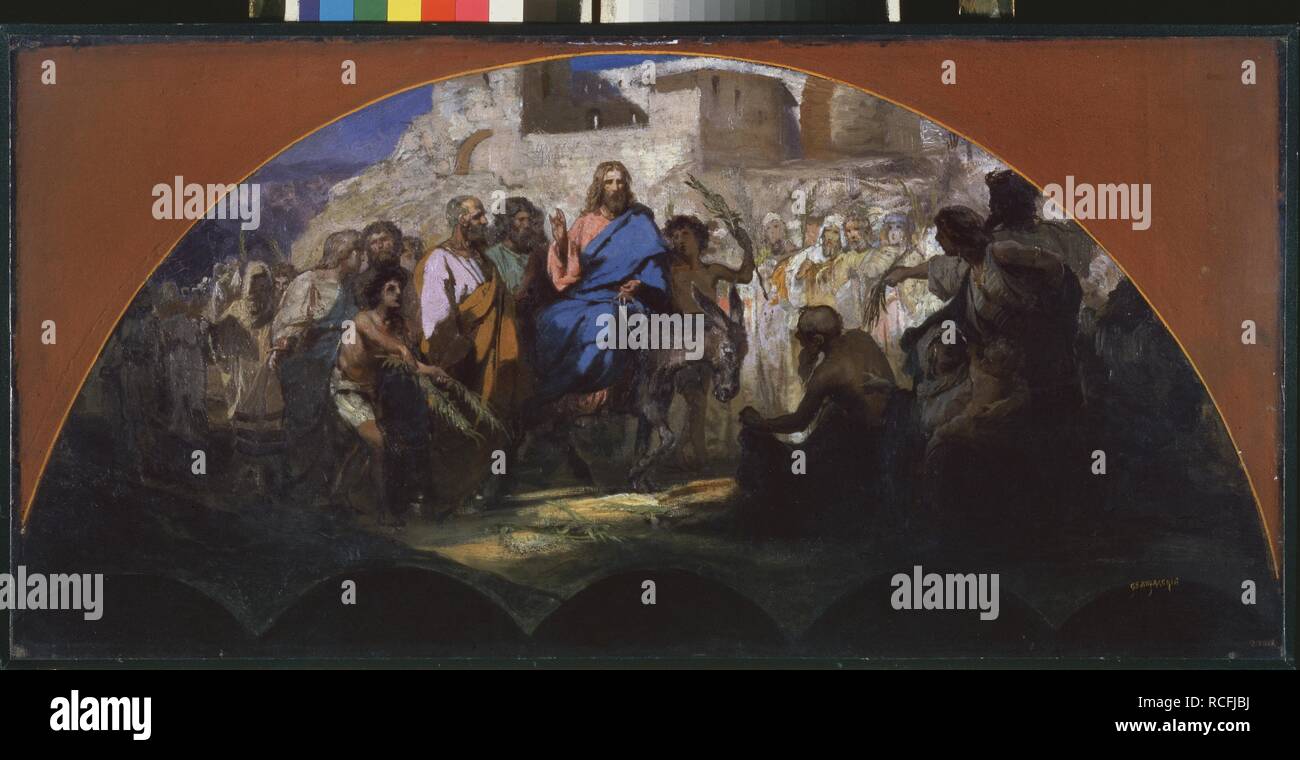 The Entry of Christ into Jerusalem. Museum: State Russian Museum, St ...
