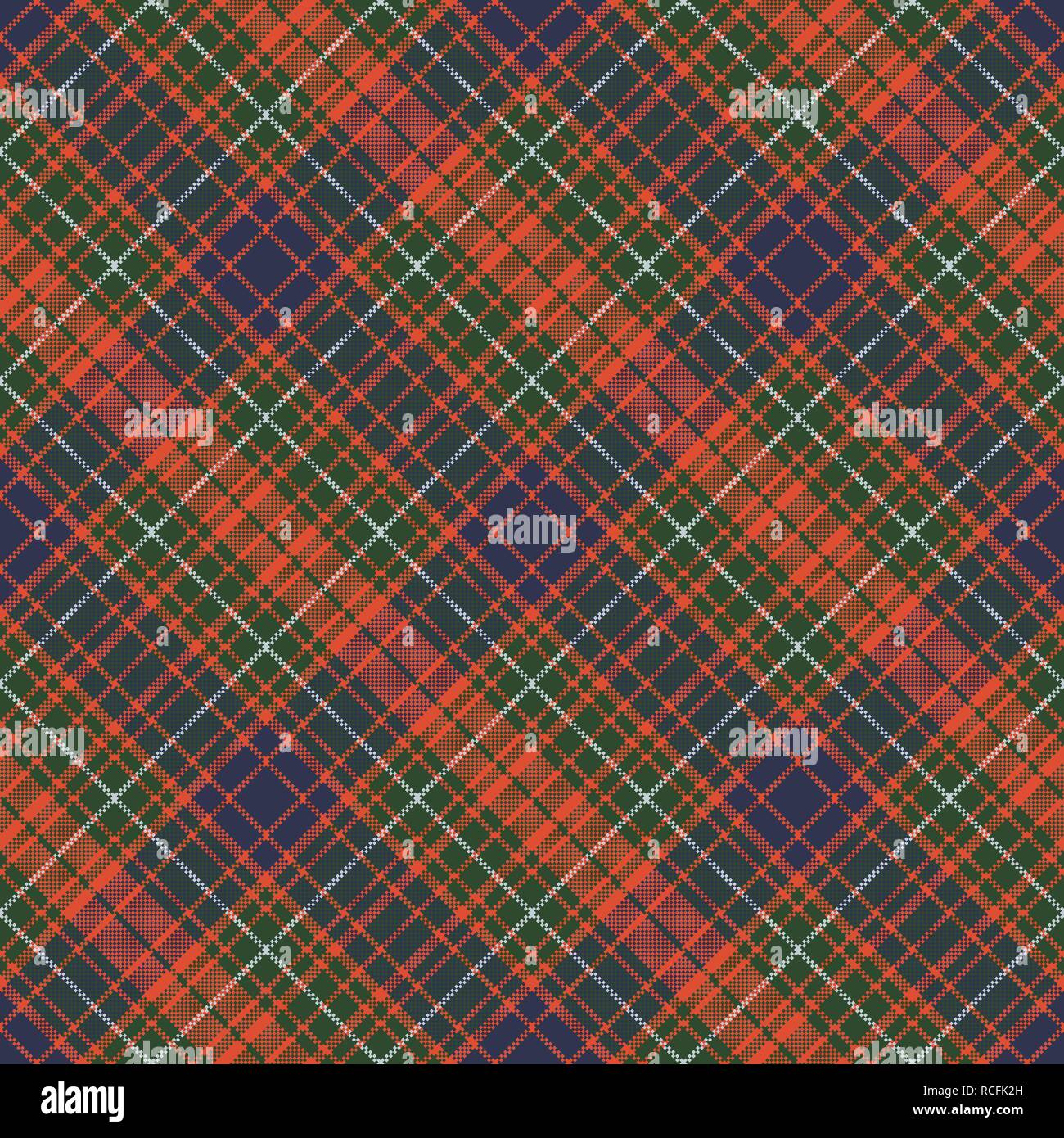 Pixel plaid tartan seamless background. Vector illustration Stock ...