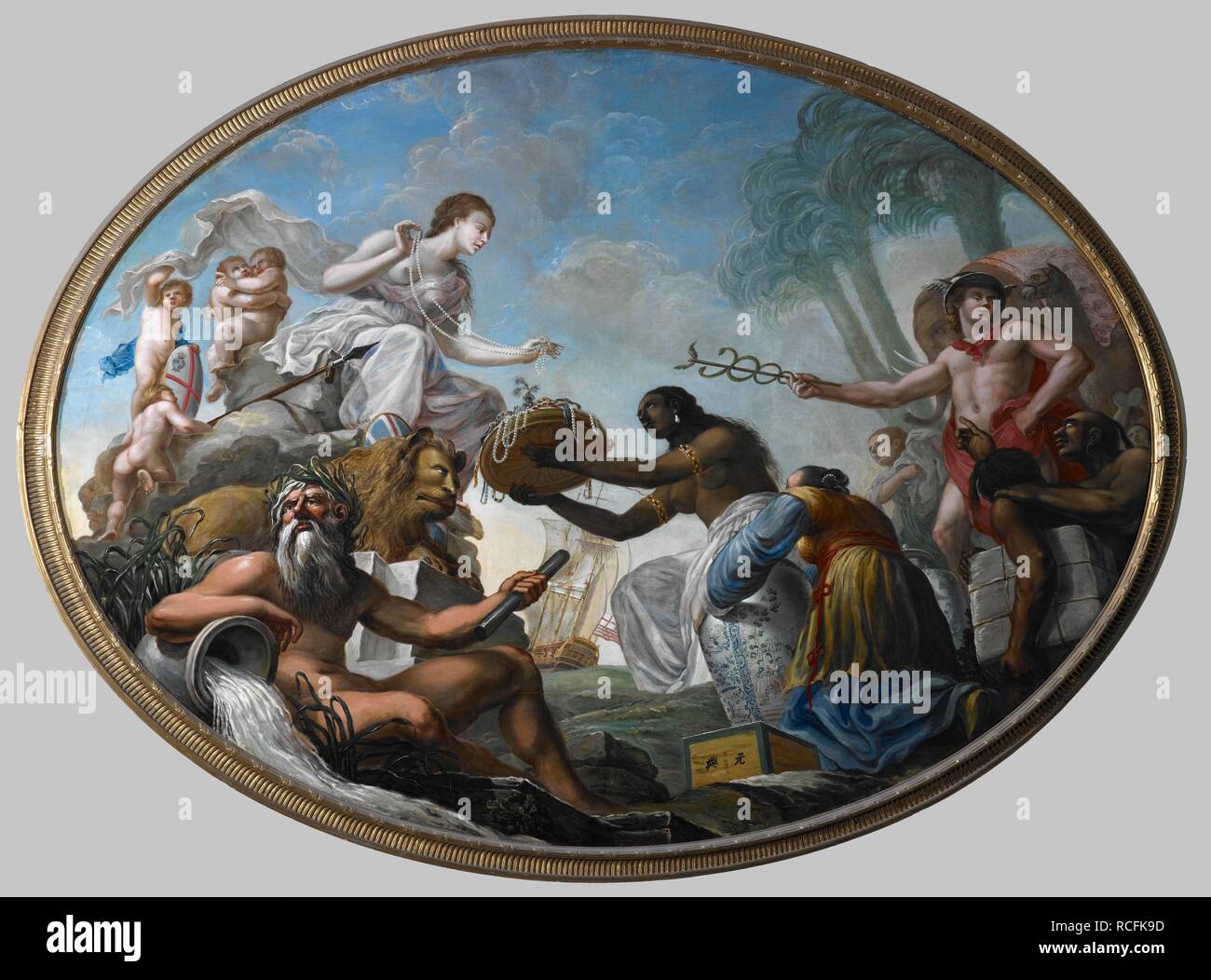 Britannia allegory hi-res stock photography and images - Alamy