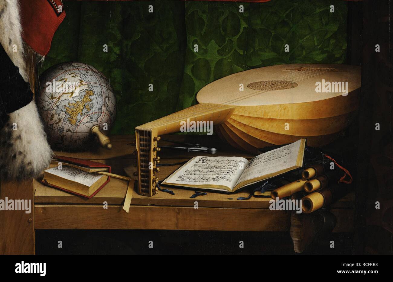 The Ambassadors (Detail). Museum: National Gallery, London. Author ...