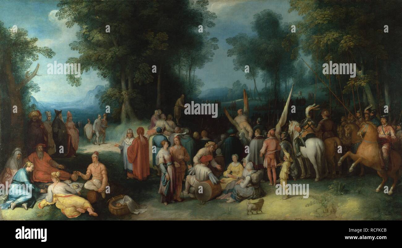 The Preaching of Saint John the Baptist. Museum: National Gallery, London. Author: Haarlem ...