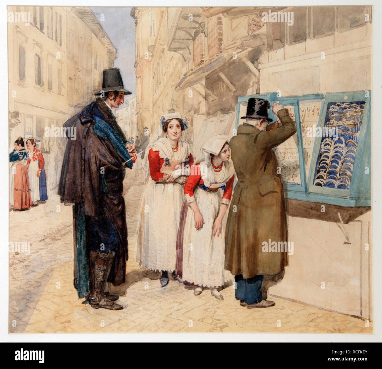A Bridegroom Choosing a Ring for His Fiancee. Museum: State Tretyakov ...
