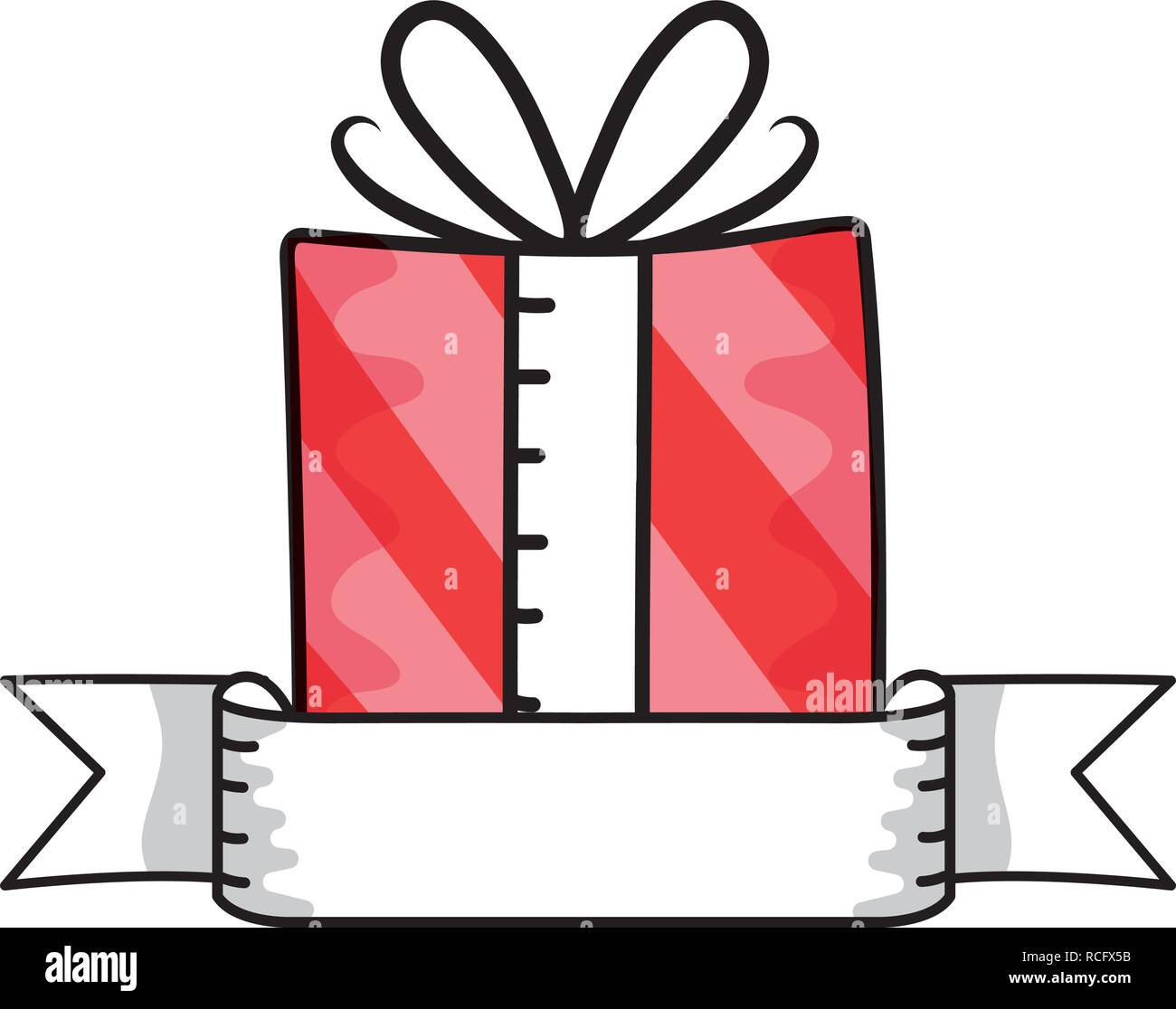 cute gift box cartoon Stock Vector Image & Art - Alamy
