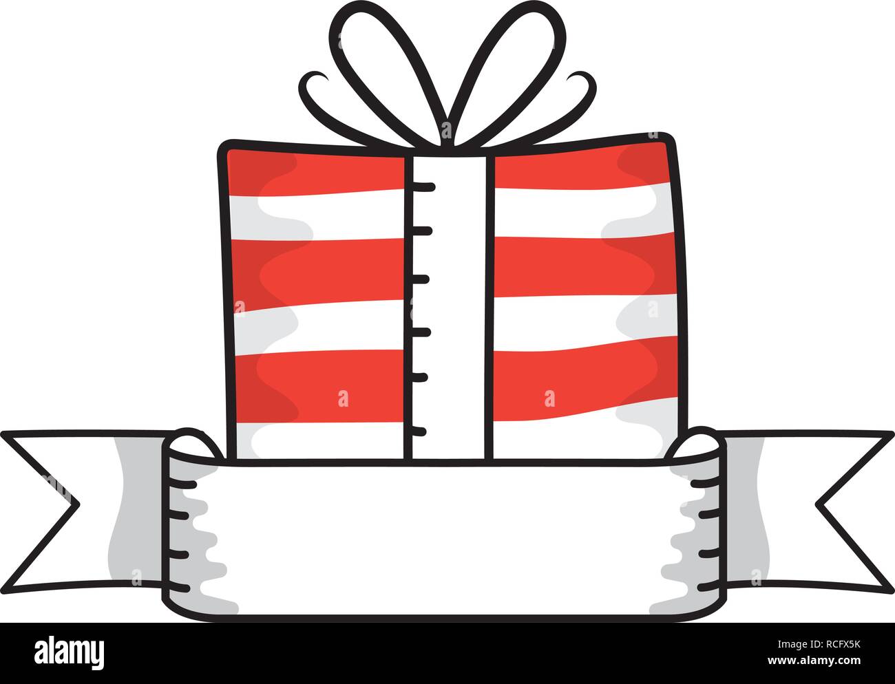 cute gift box cartoon Stock Vector Image & Art - Alamy
