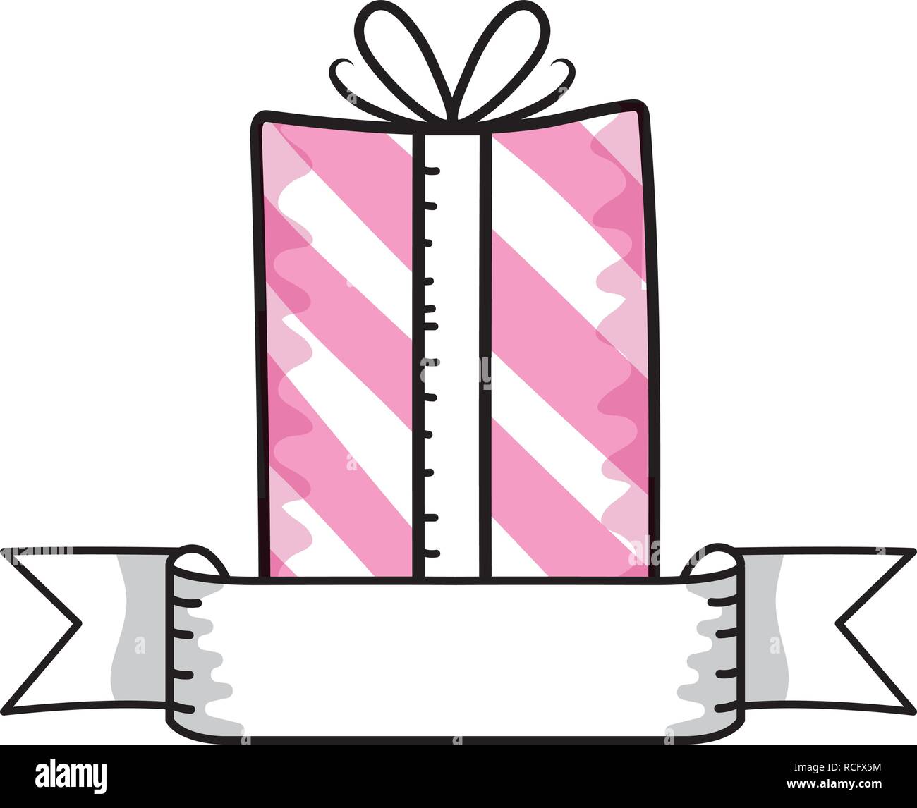 cute gift box cartoon Stock Vector Image & Art - Alamy