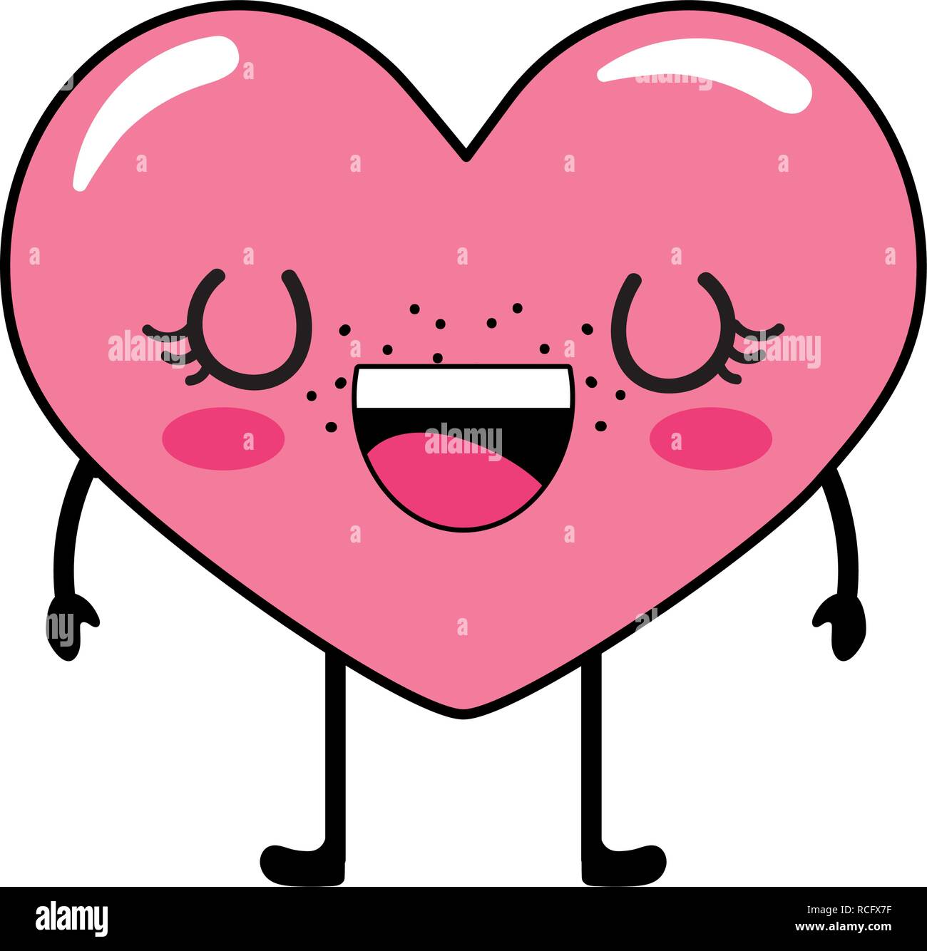 love heart cartoon Stock Vector Image & Art - Alamy