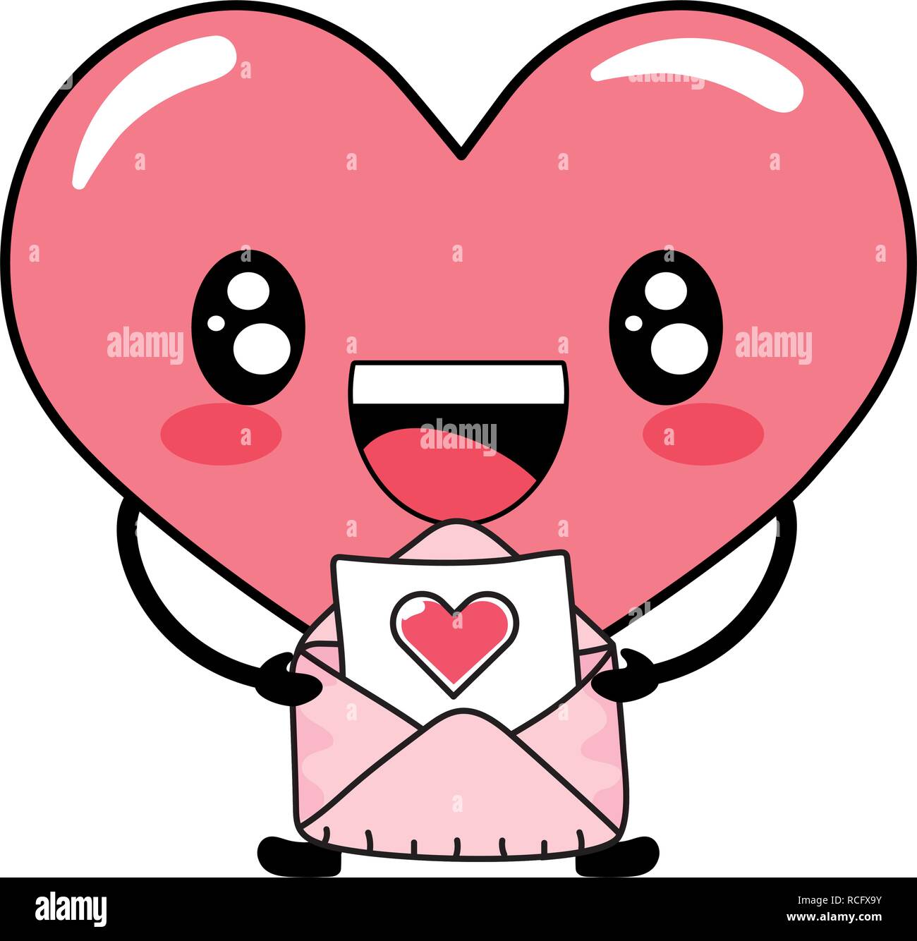 love heart cartoon Stock Vector Image & Art - Alamy