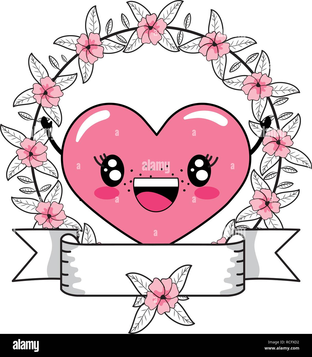 love heart cartoon Stock Vector Image & Art - Alamy