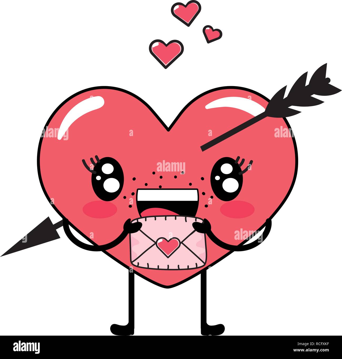 love heart cartoon Stock Vector Image & Art - Alamy