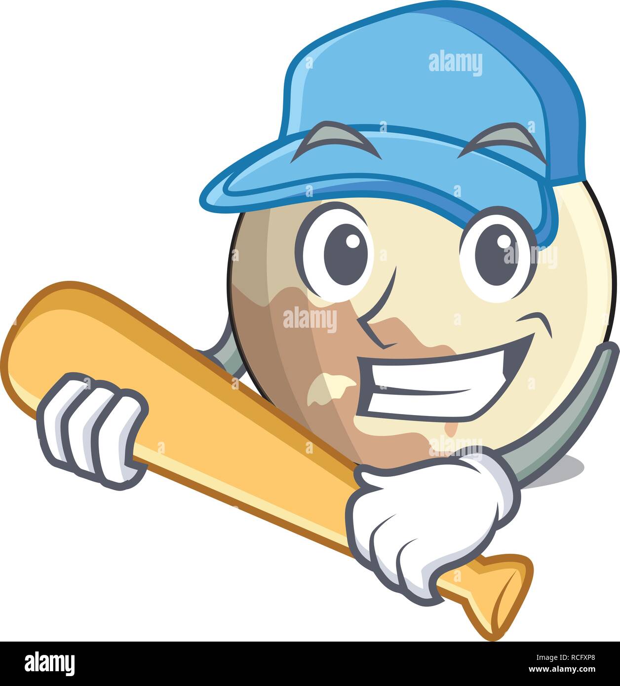 Playing baseball planet pluto in the cartoon form Stock Vector Image ...
