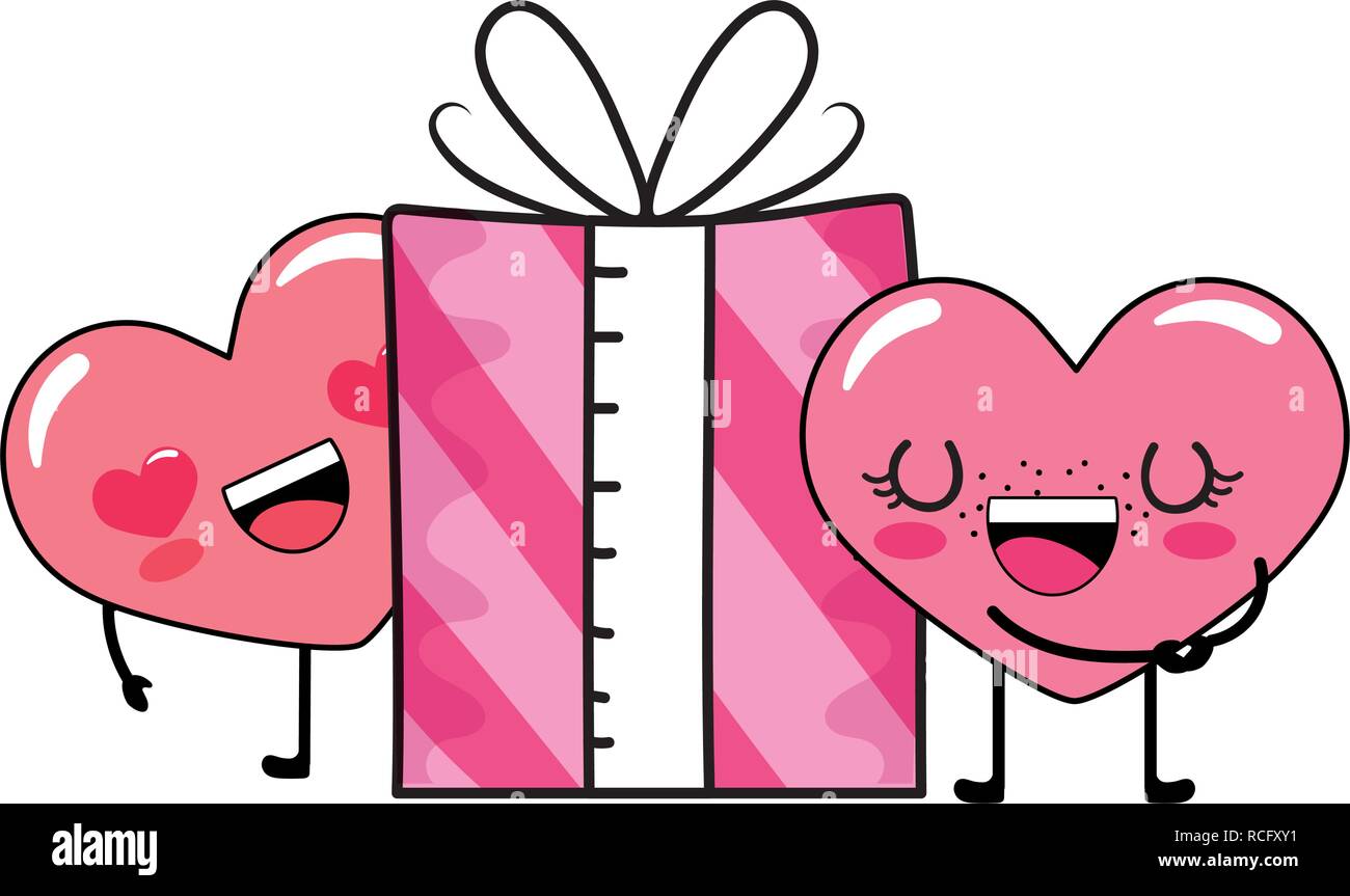 love heart couple cartoon Stock Vector Image & Art - Alamy