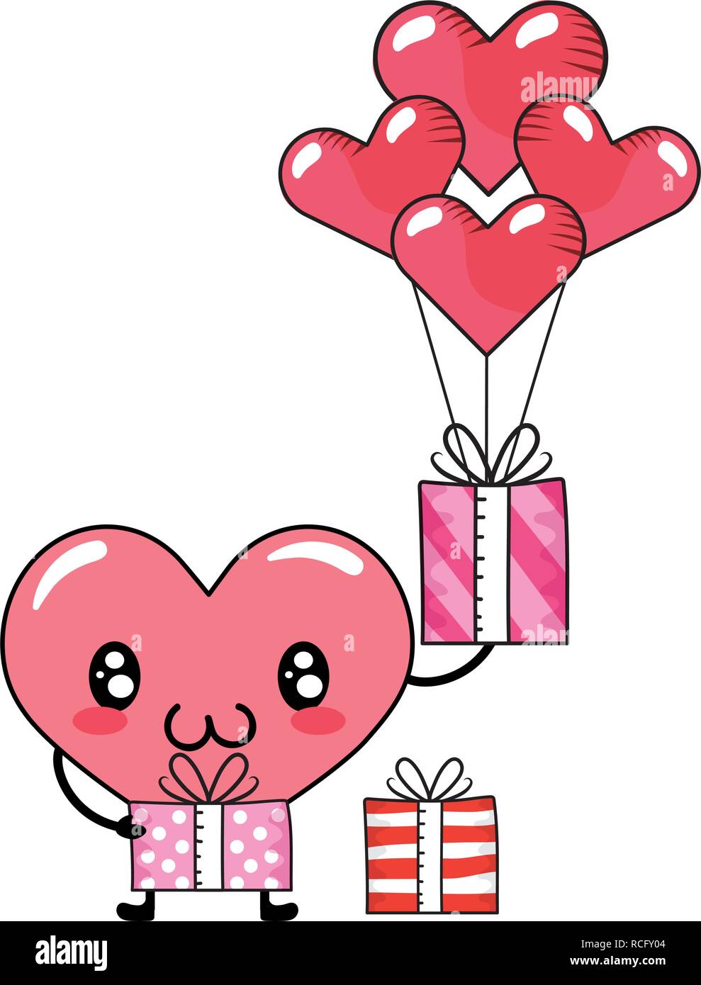 love heart cartoon Stock Vector Image & Art - Alamy