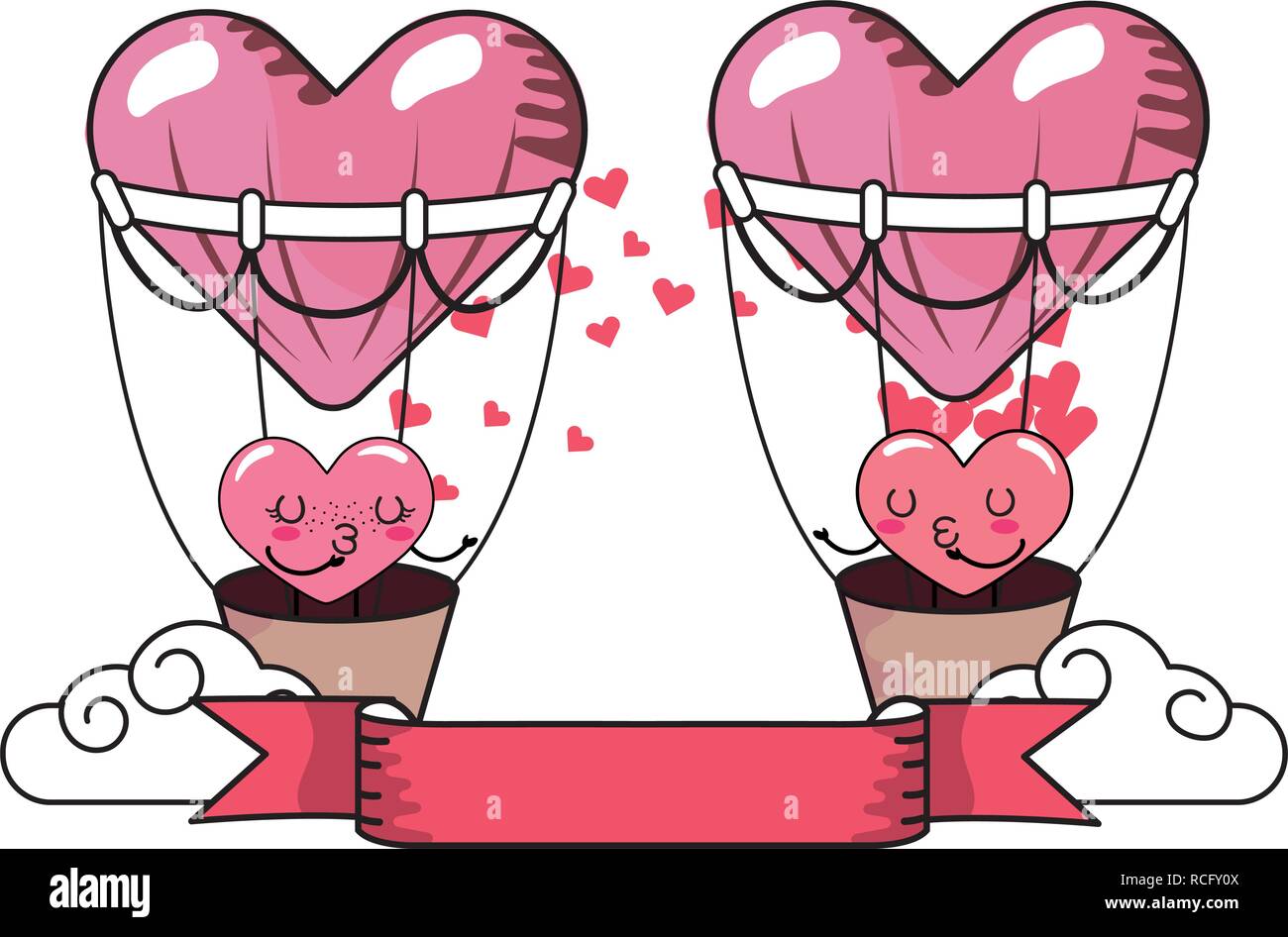 love heart couple cartoon Stock Vector Image & Art - Alamy