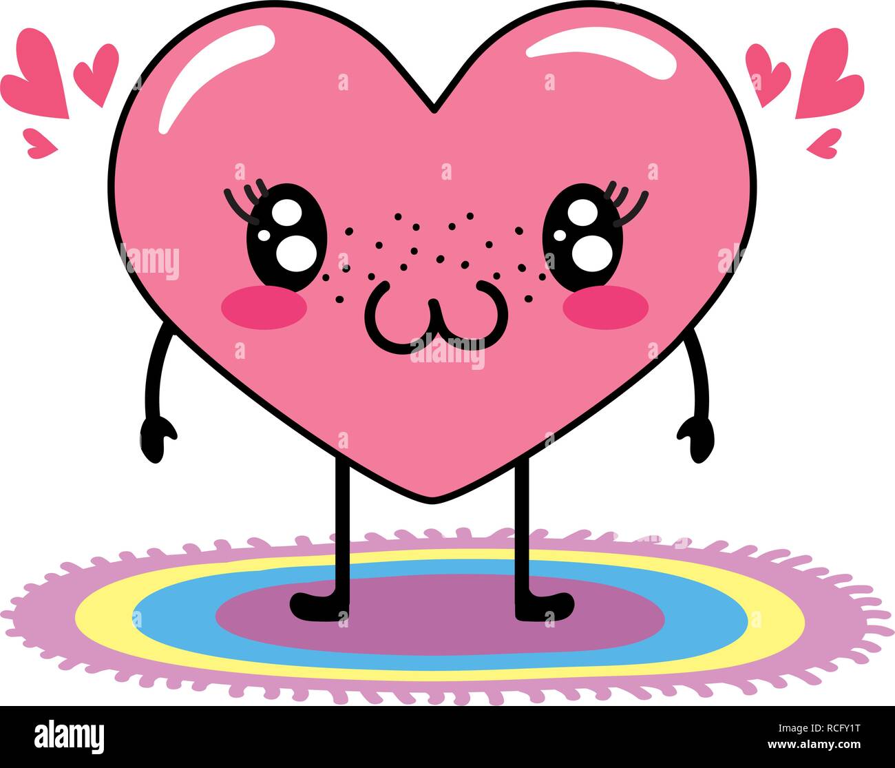 love heart cartoon Stock Vector Image & Art - Alamy