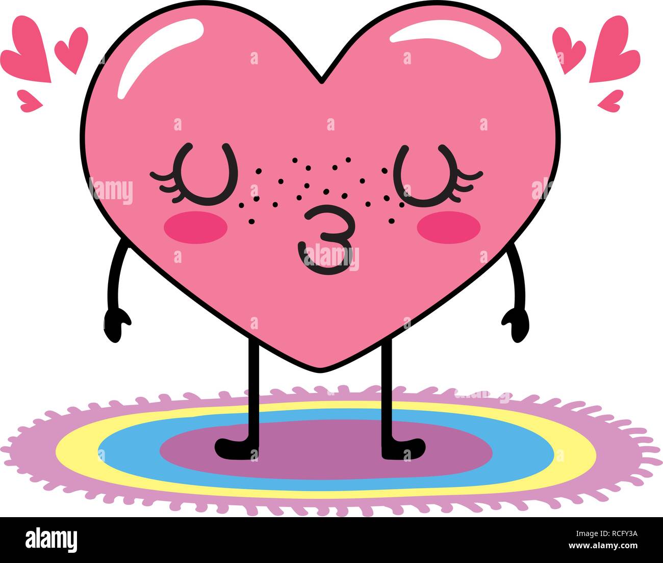 love heart cartoon Stock Vector Image & Art - Alamy