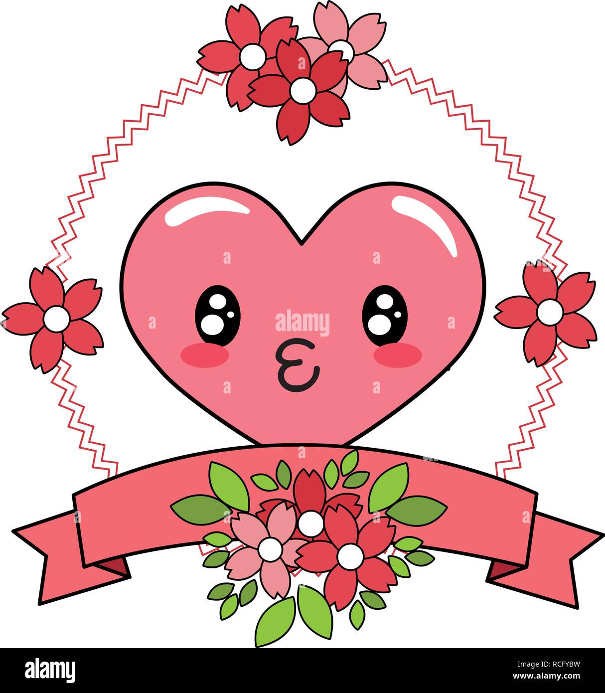 love heart cartoon Stock Vector Image & Art - Alamy