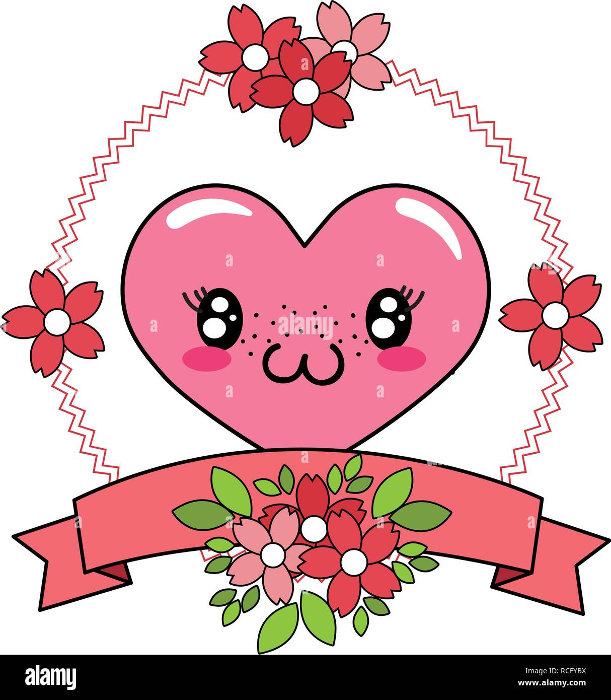 love heart cartoon Stock Vector Image & Art - Alamy