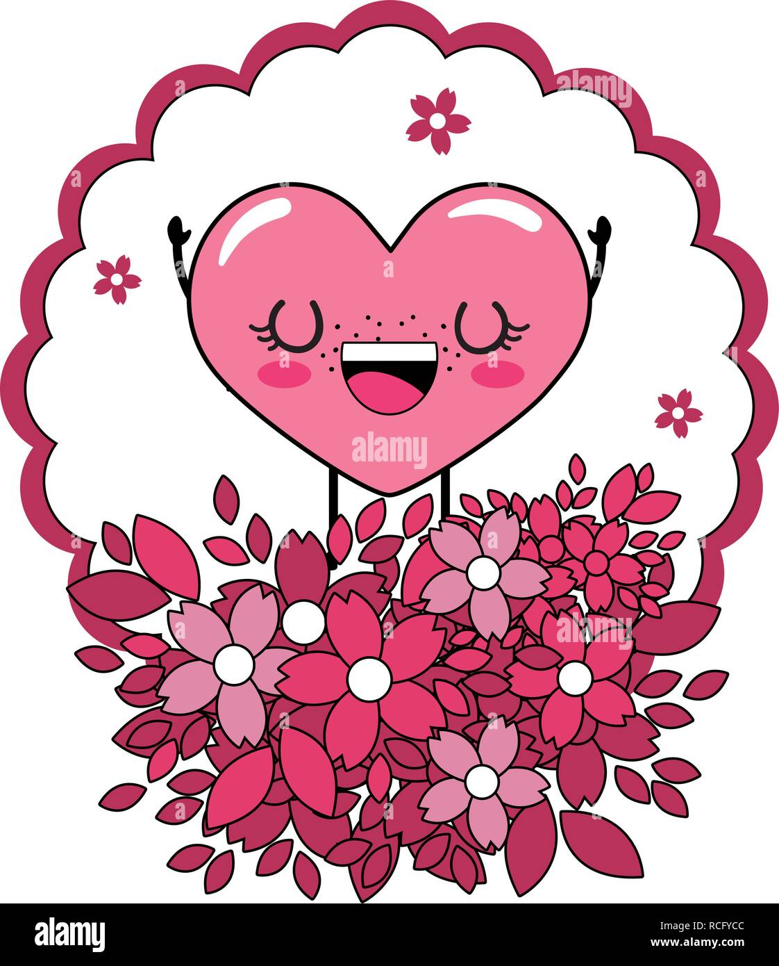 love heart cartoon Stock Vector Image & Art - Alamy