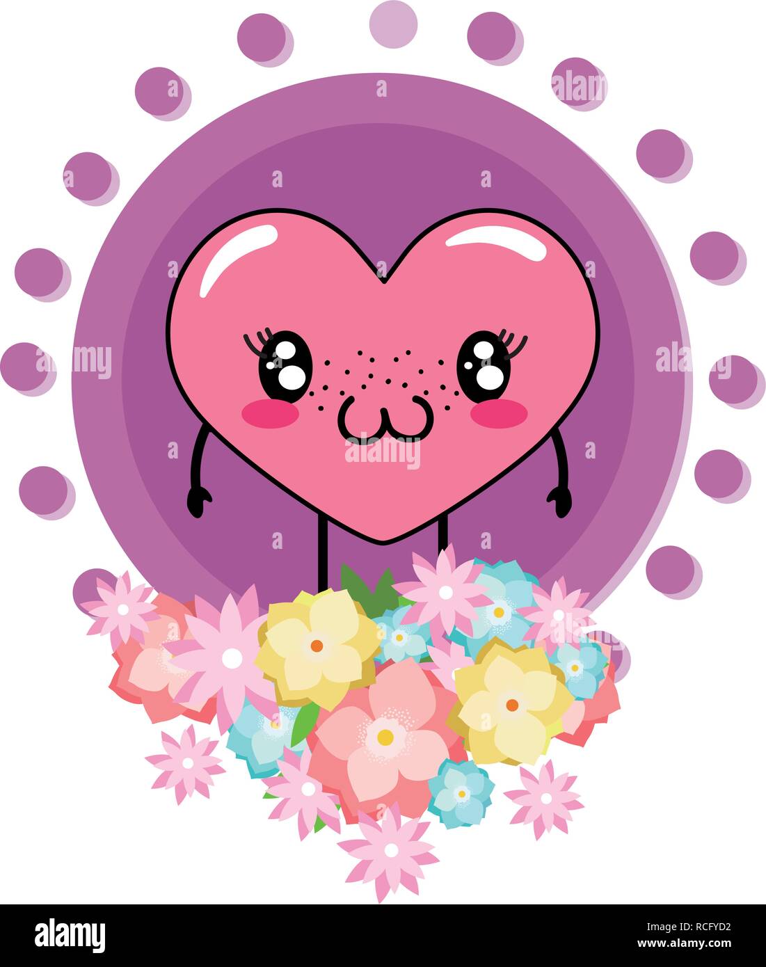 love heart cartoon Stock Vector Image & Art - Alamy